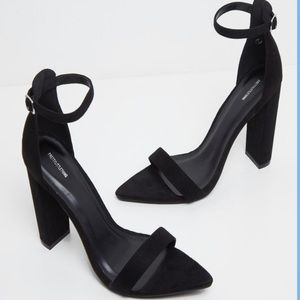 PrettyLittleThing | Shoes | Plt Pointed Toe Heel Strap | Poshmark